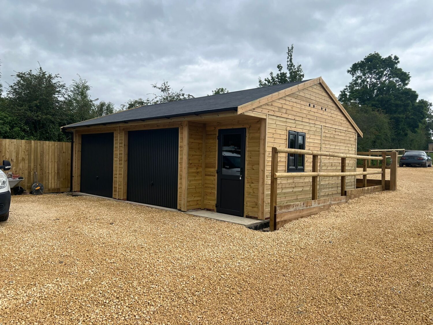 Wooden Garages | Timber Double Garages | Warwick Buildings